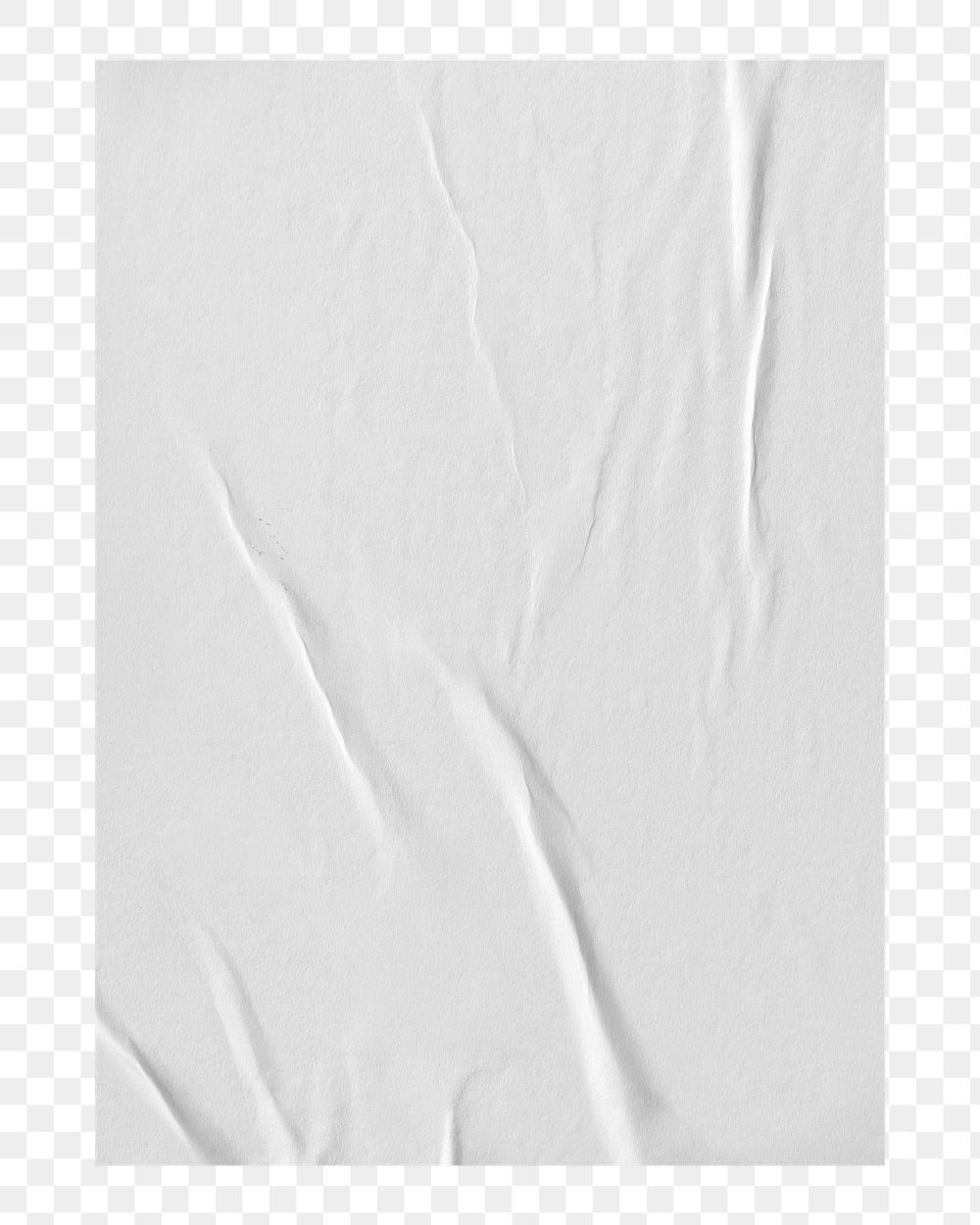 Wrinkled paper png, realistic poster | Premium PNG - rawpixel