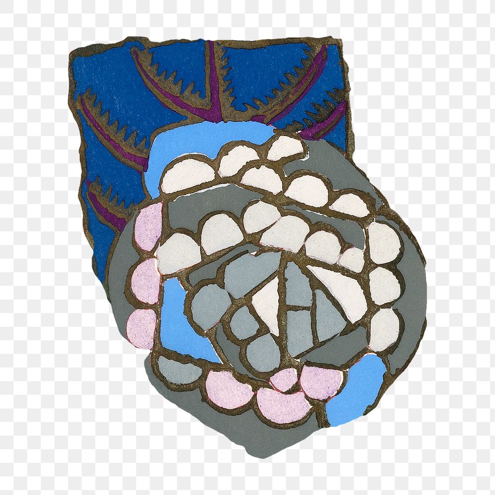 Art deco flower png sticker, | Premium PNG Sticker - rawpixel