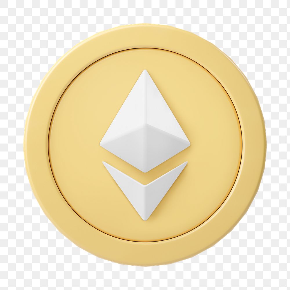 3D Ethereum png, ETH blockchain | Premium PNG Sticker - rawpixel