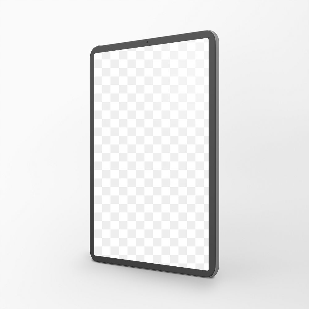 Tablet screen png mockup, 3D | Premium PNG - rawpixel