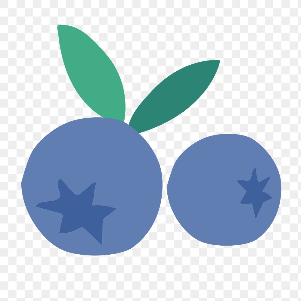 Png blueberries sticker, cute | Premium PNG Sticker - rawpixel