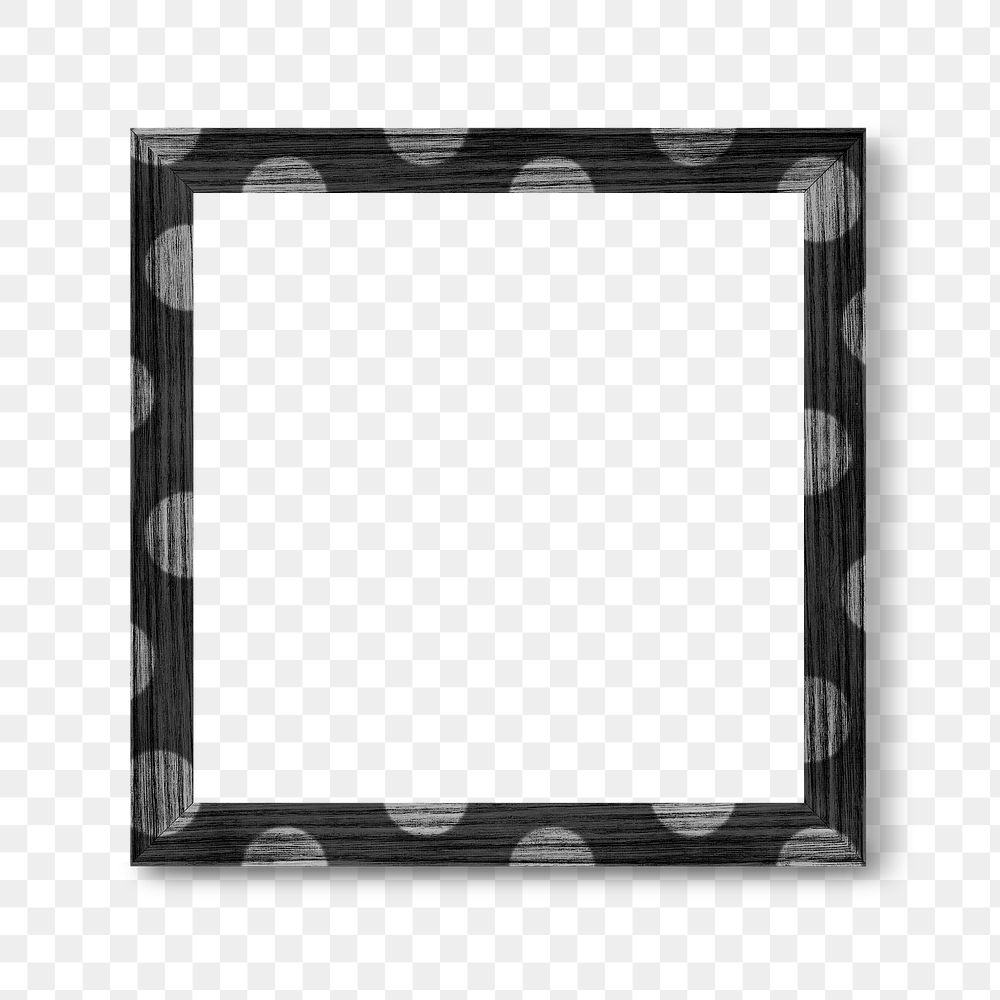 Polka dot photo frame mockup | Free PNG - rawpixel