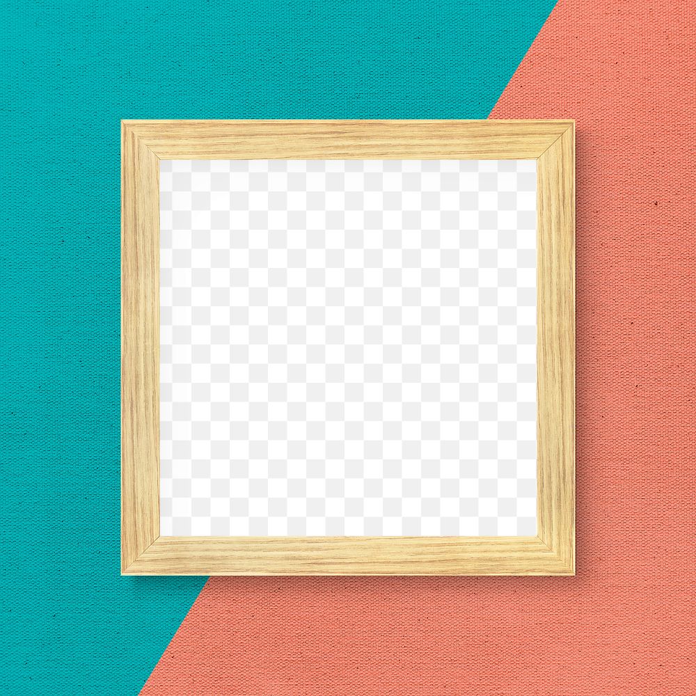Wooden frame hanging on a two | Free PNG - rawpixel