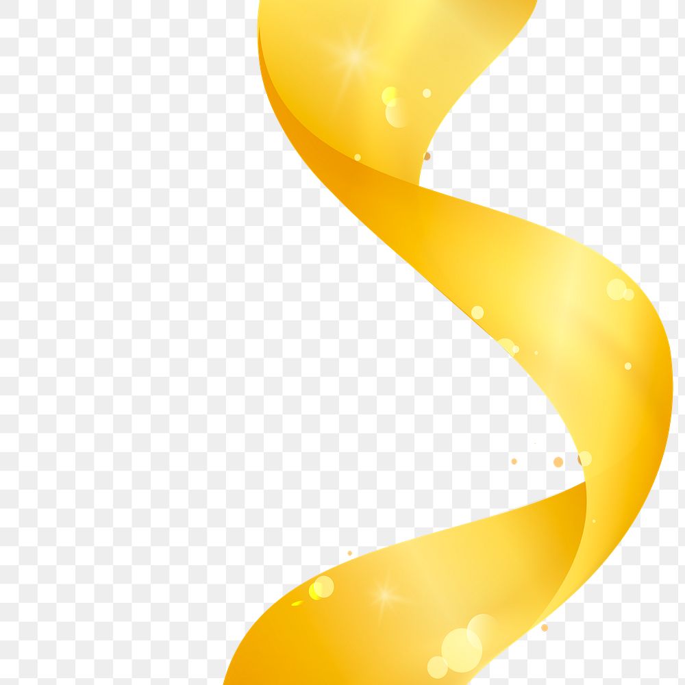 Gold swirly line design element | Free PNG Sticker - rawpixel
