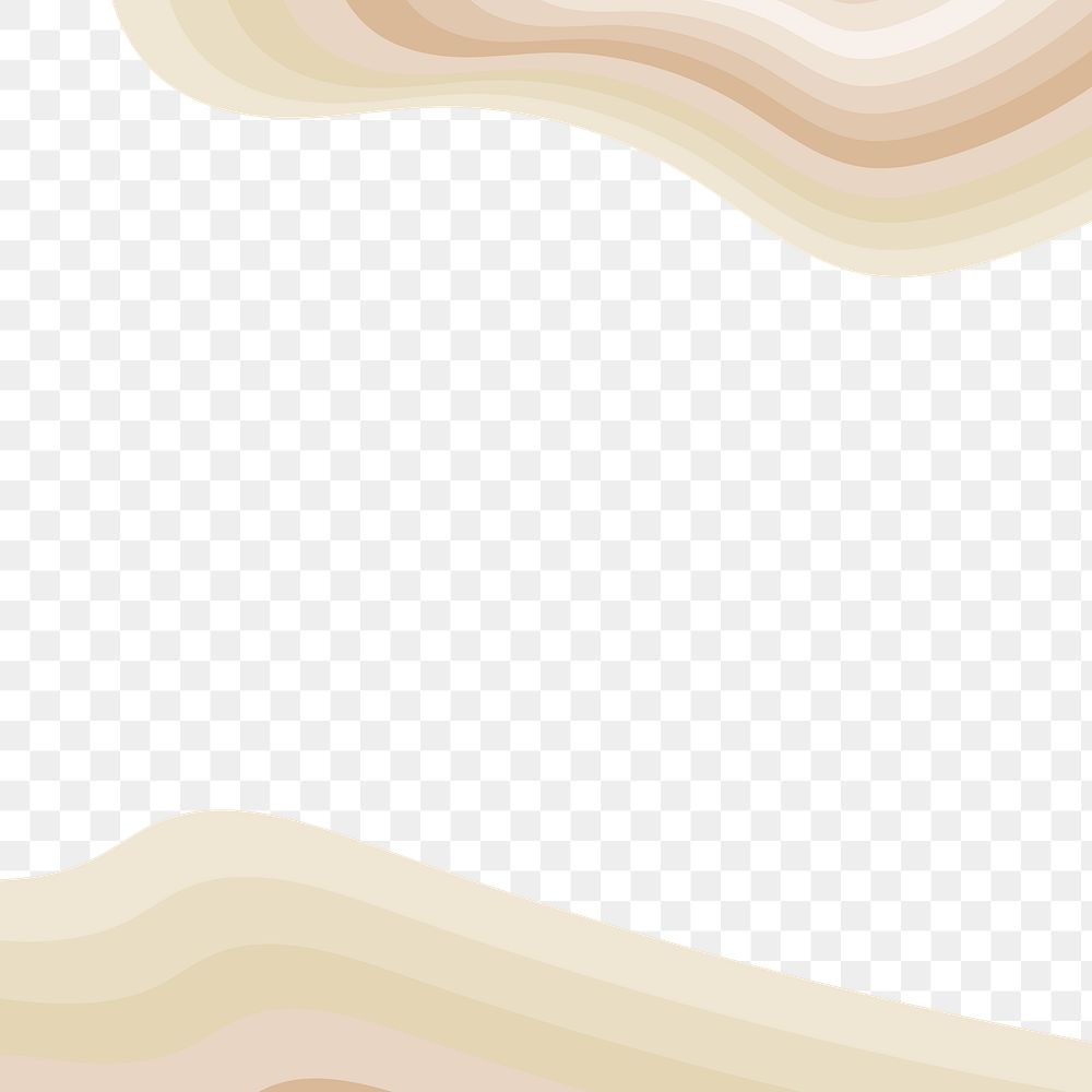 Beige wavy textured design element | Premium PNG - rawpixel