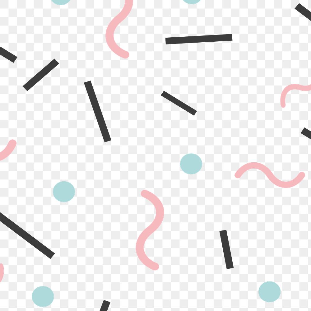 Colorful geometric memphis design element | Premium PNG - rawpixel