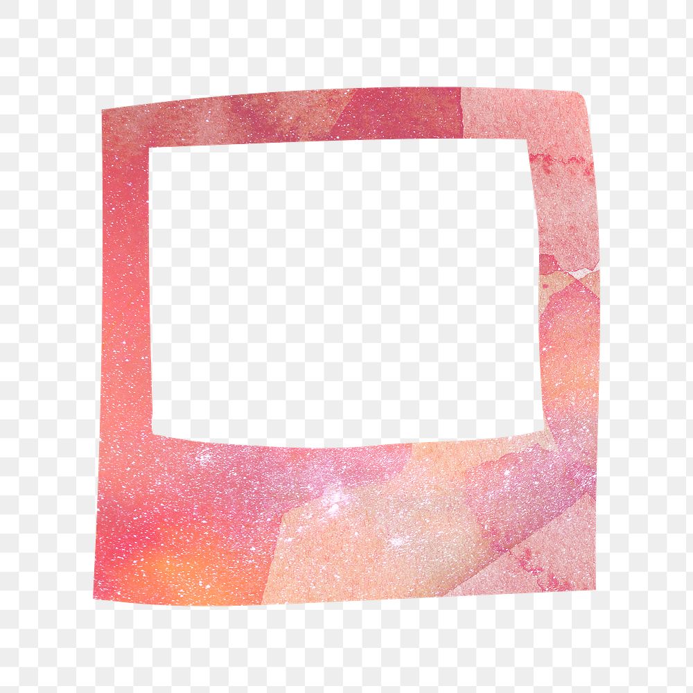 Pink textured instant photo frame | Free PNG - rawpixel