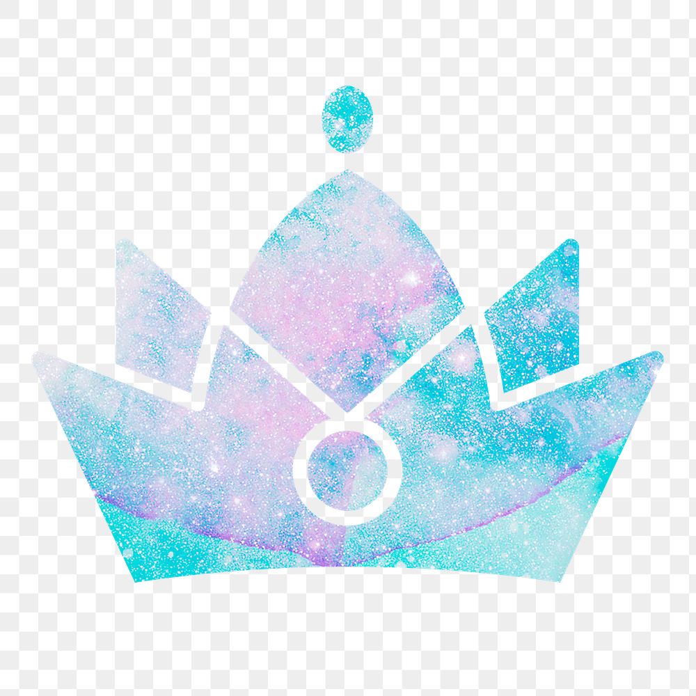 Blue textured paper crown sticker | Free PNG Sticker - rawpixel