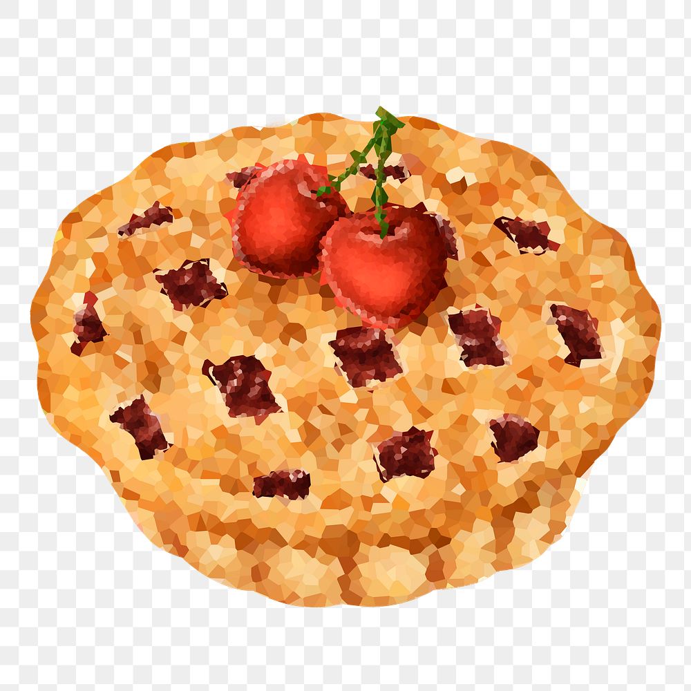 Cherry pie crystallized style overlay | Free PNG Sticker - rawpixel