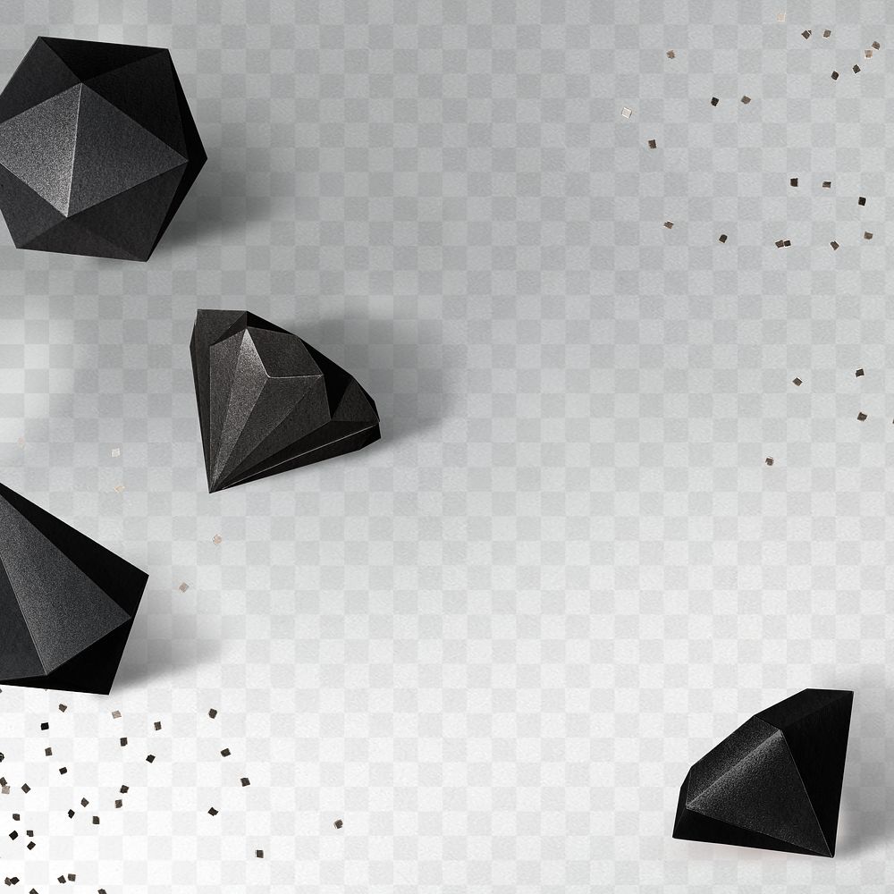 3D black icosahedron and asymmetric | Free PNG - rawpixel