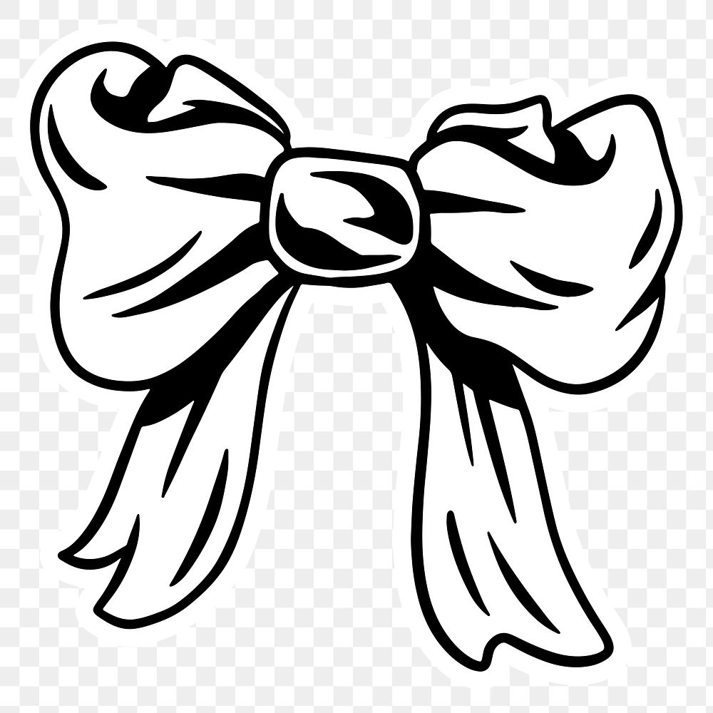 Cute bow sticker design element | Free PNG Sticker - rawpixel