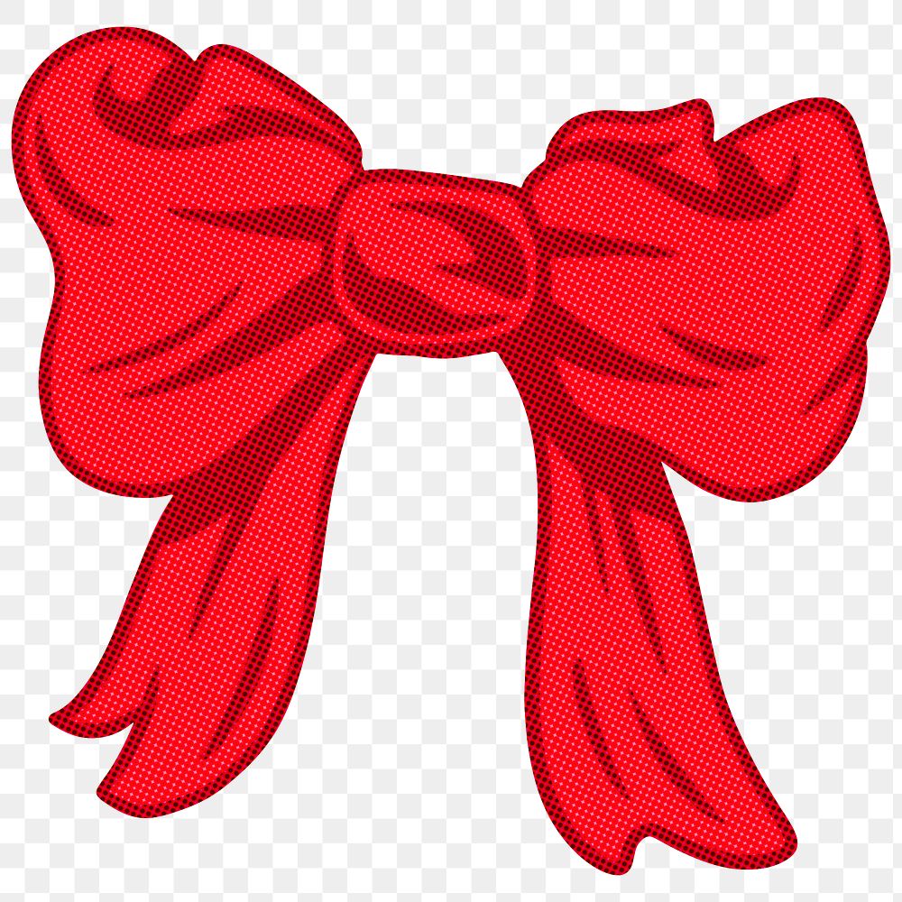 Red bow sticker design element | Free PNG Sticker - rawpixel