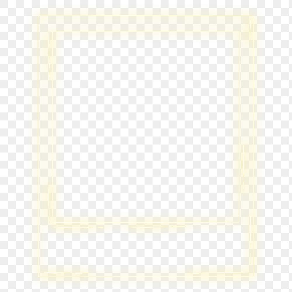 Neon yellow instant photo frame | Free PNG Sticker - rawpixel