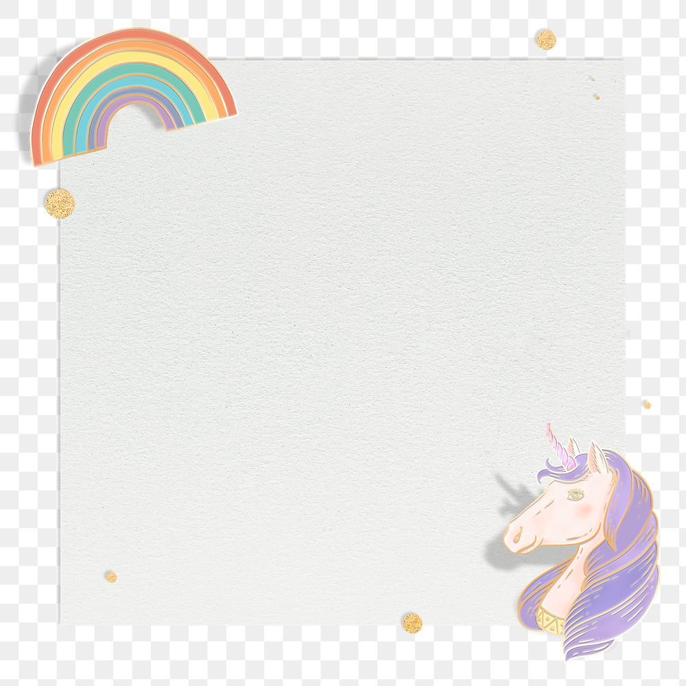 Unicorns Frame Designs | Free Vector Graphics, Clip Art, PSD & PNG ...