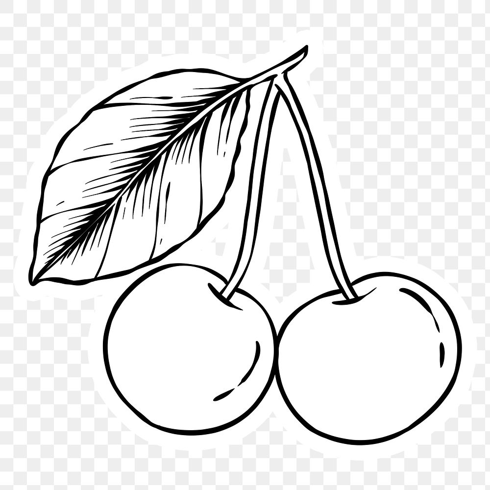 Natural cherry sticker design element | Free PNG Sticker - rawpixel
