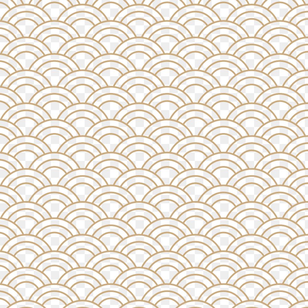 Gold Seigaiha Japanese wave pattern | Premium PNG - rawpixel