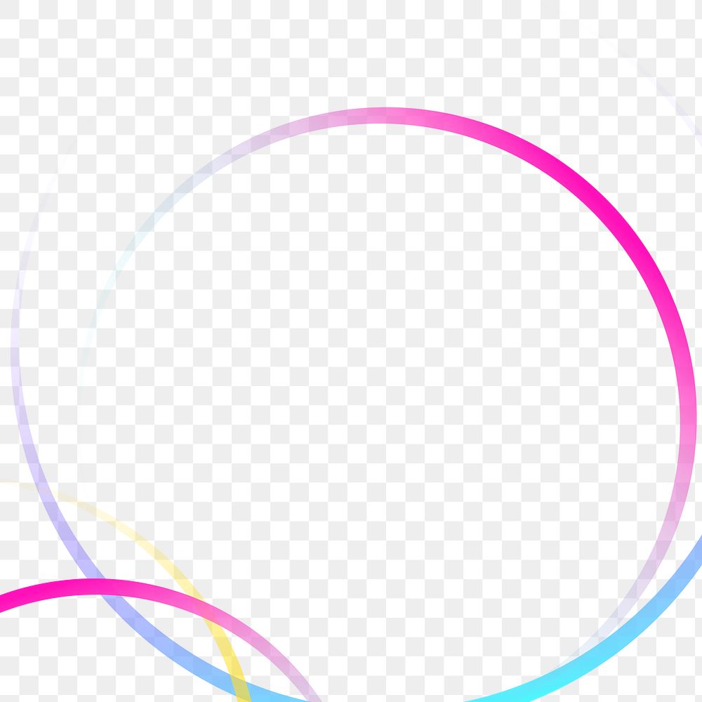 Round gradient frame design element | Premium PNG - rawpixel