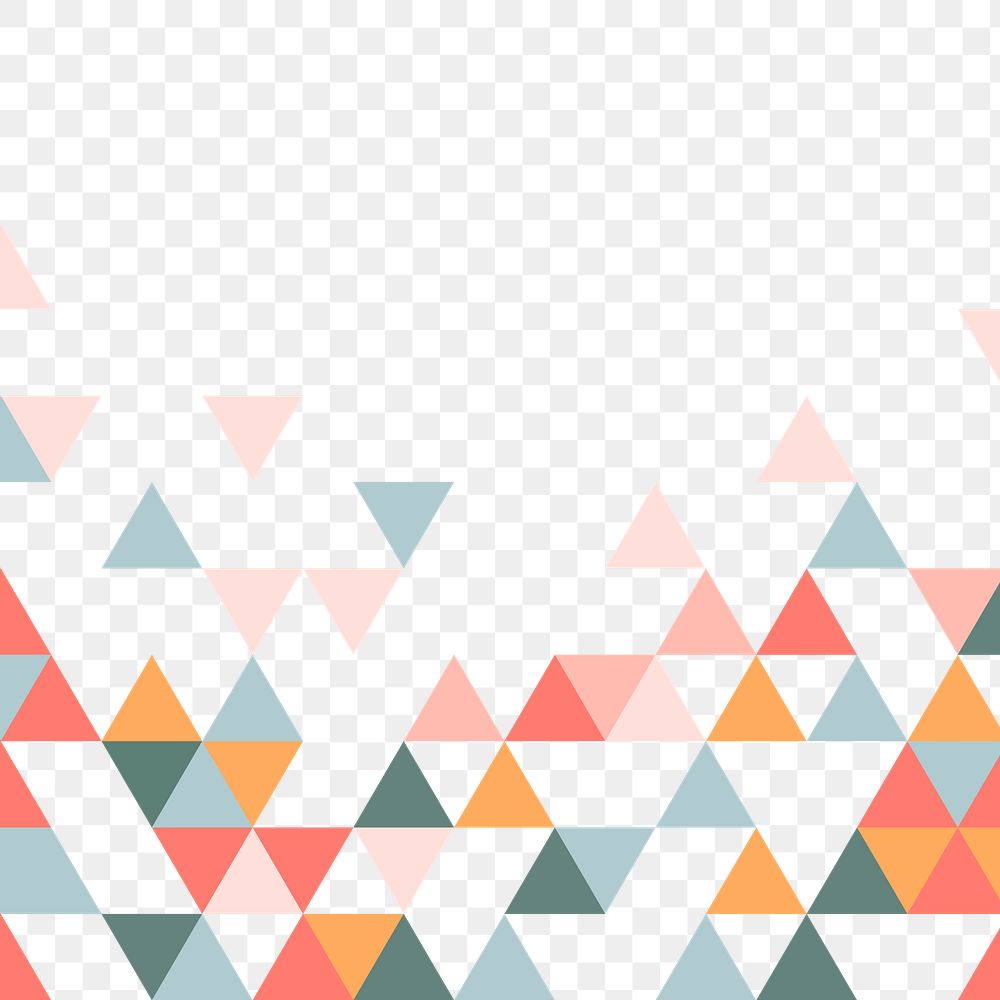 Multicolor triangle pattern design element | Free PNG - rawpixel