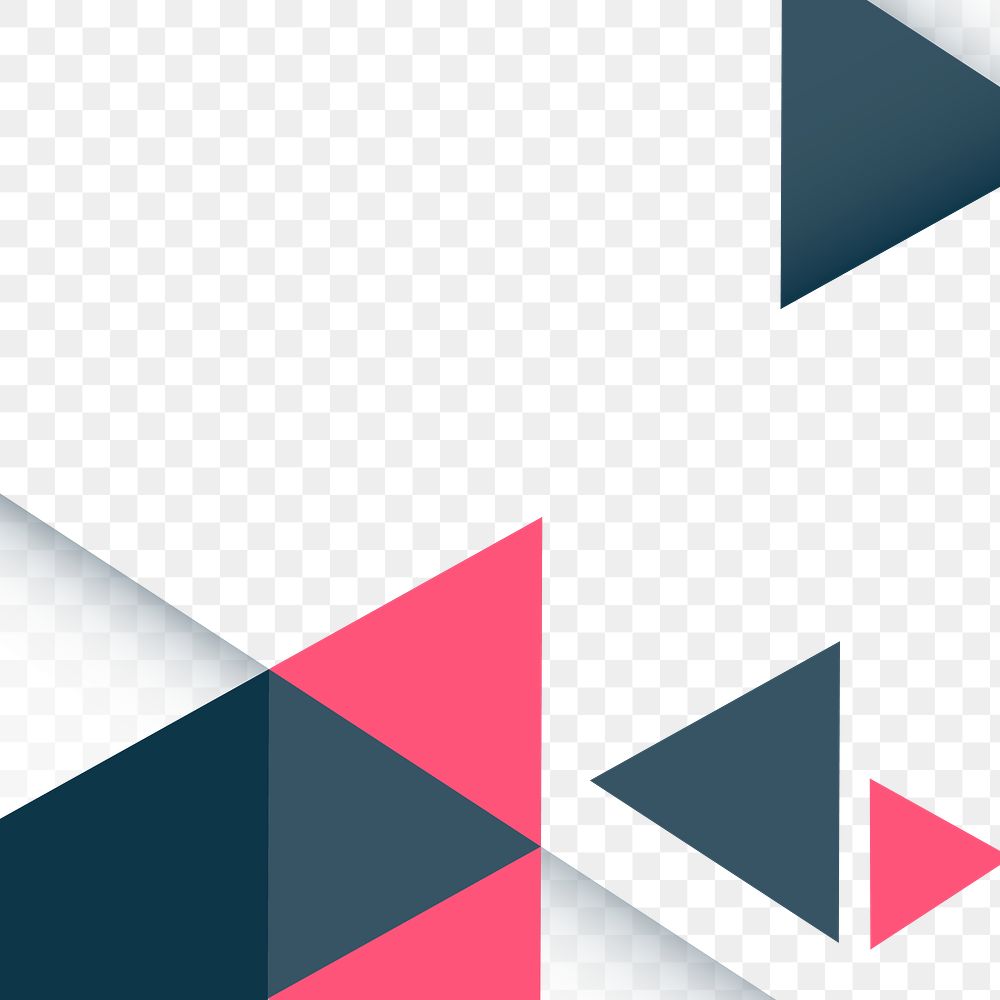Gray and pink triangle pattern | Premium PNG - rawpixel