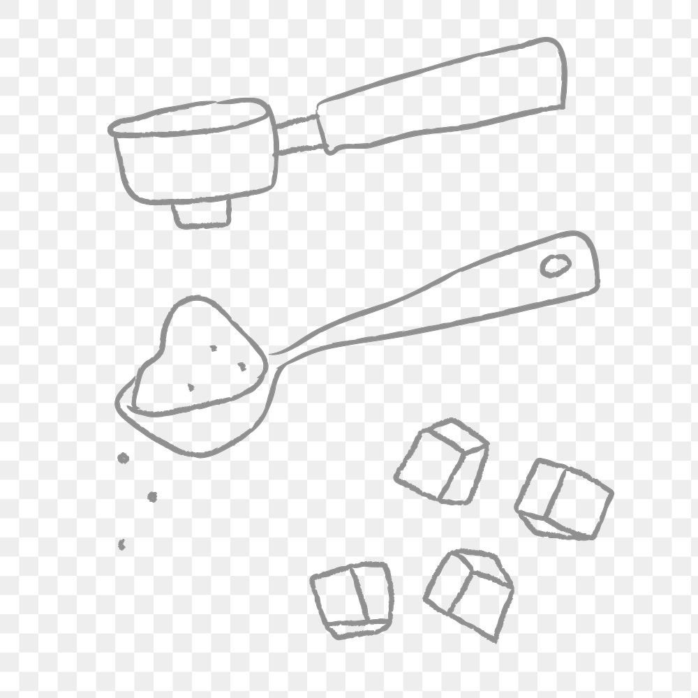 Doodle sugar cube design element | Free PNG Sticker - rawpixel
