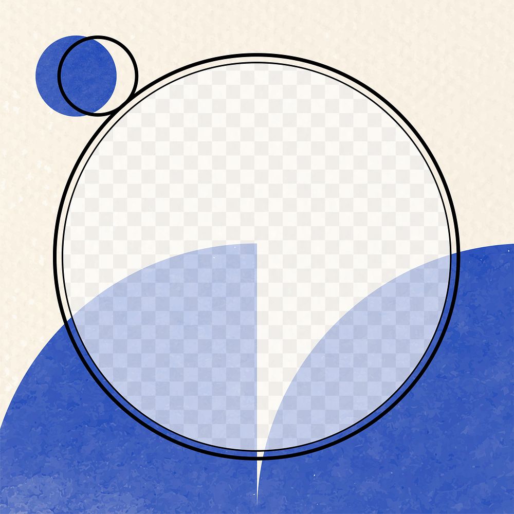 Round png frame retro blue | Free PNG - rawpixel