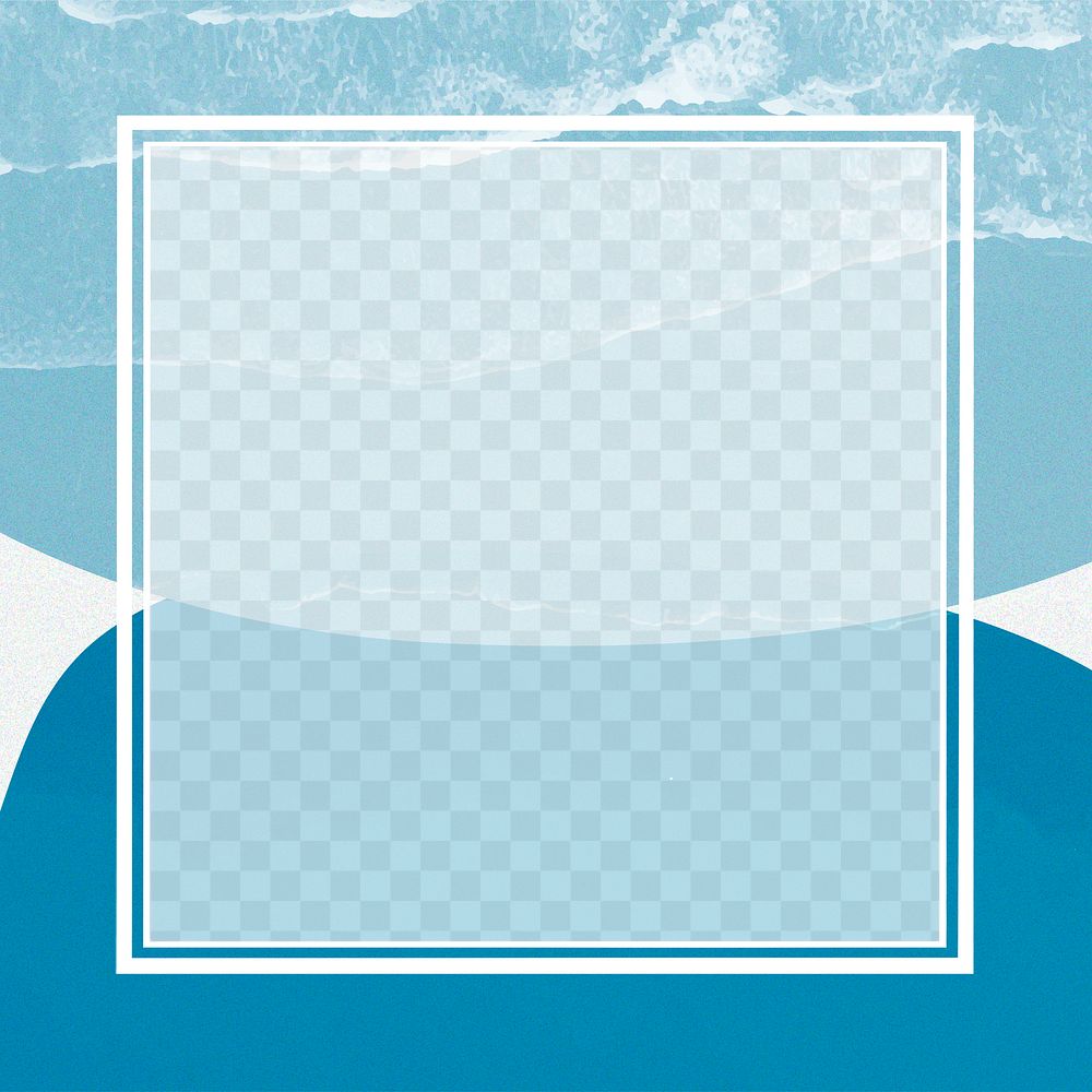 Png Blue texture square frame | Free PNG - rawpixel