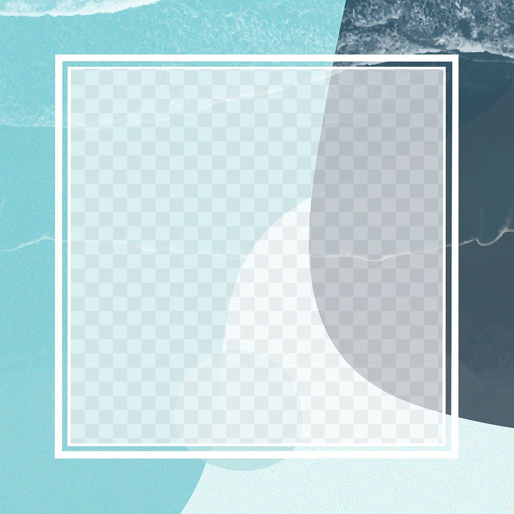 Png Blue abstract square frame | Free PNG - rawpixel