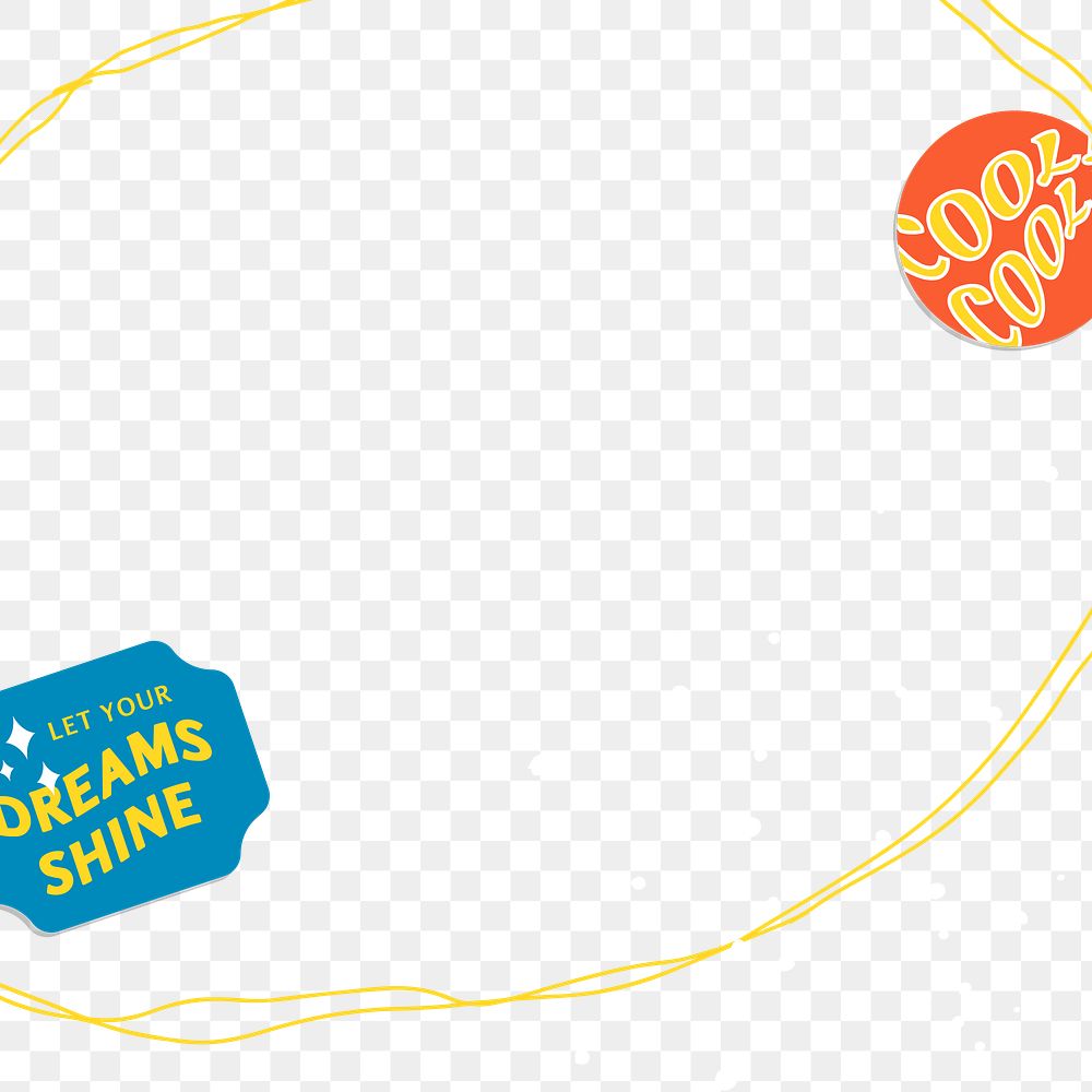 Png word sticker corner frame | Free PNG - rawpixel