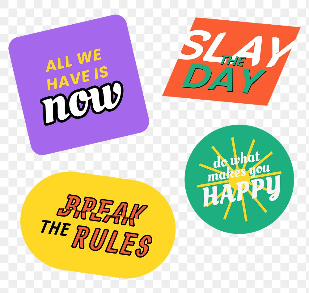 Vintage word colorful sticker badge | Premium PNG - rawpixel