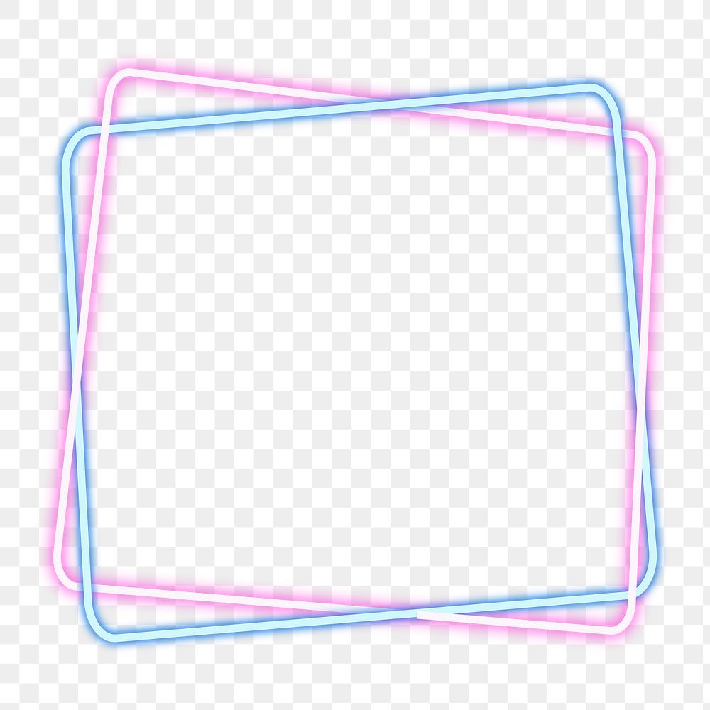 Pink and blue squared neon | Premium PNG - rawpixel