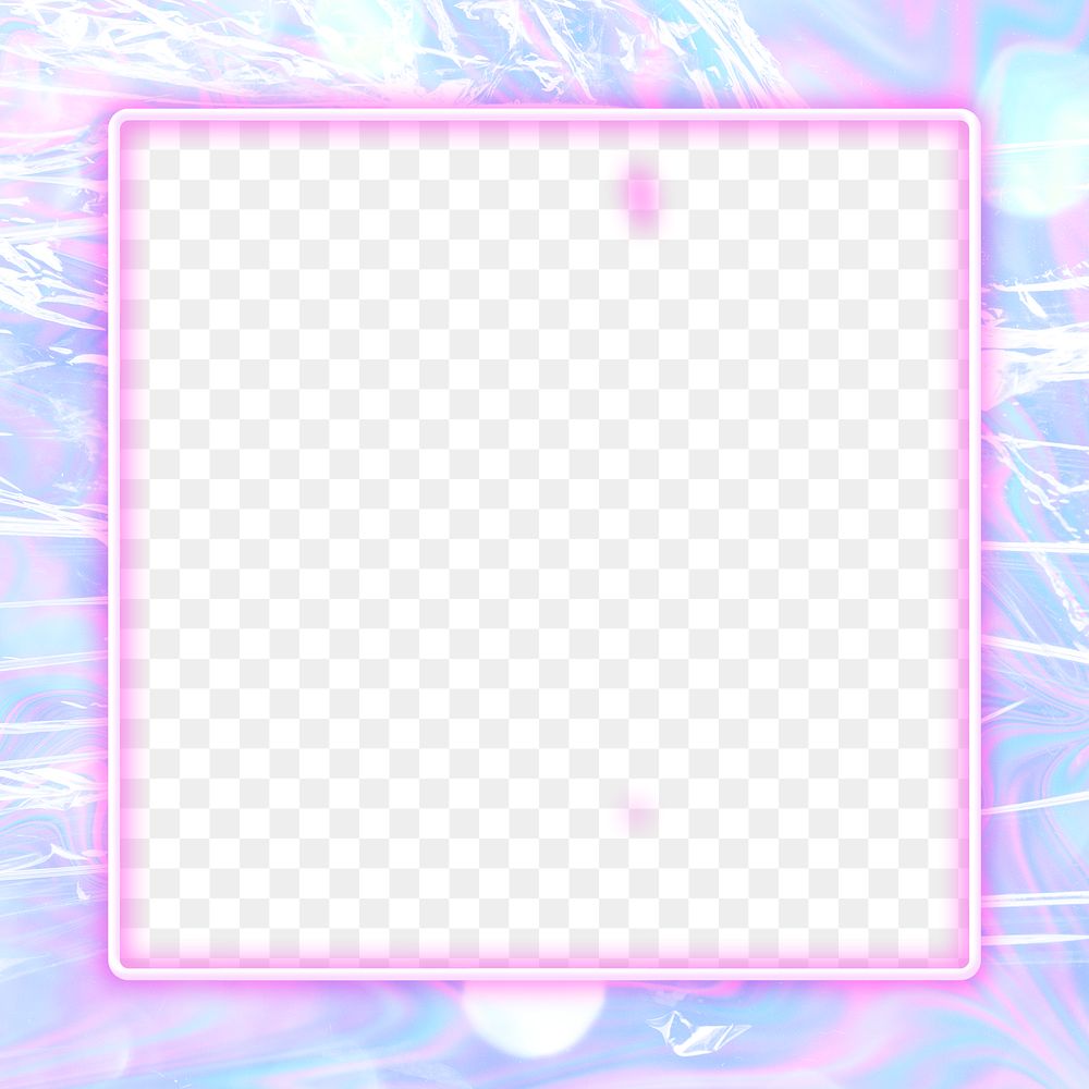 Pink neon frame png plastic | Free PNG - rawpixel
