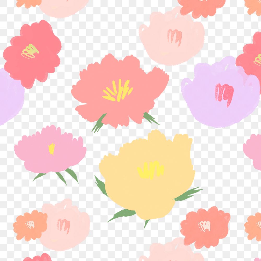 Floral pattern background png hand | Free PNG - rawpixel