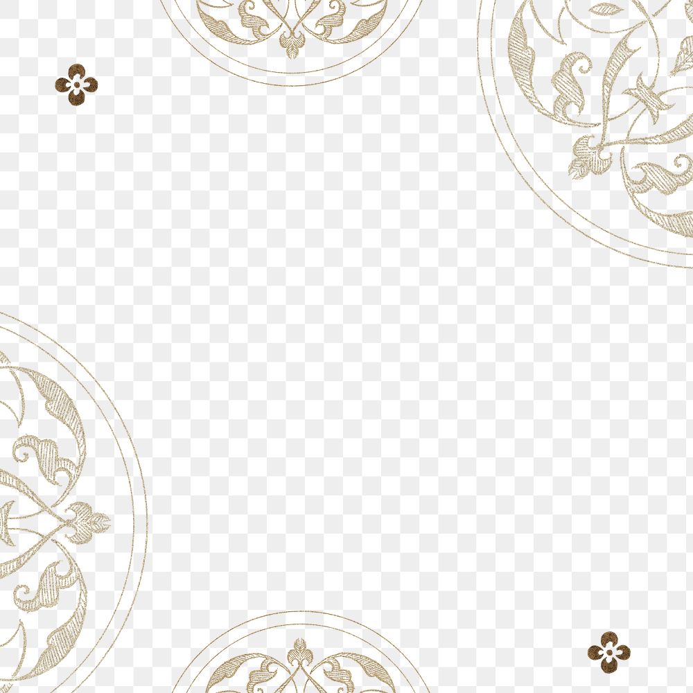 Beige filigree frame border png | Premium PNG - rawpixel