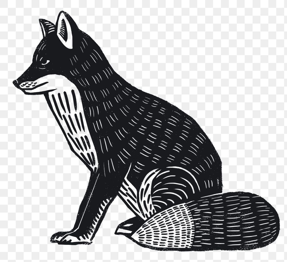 Vintage fox png animal sticker | Free PNG Sticker - rawpixel