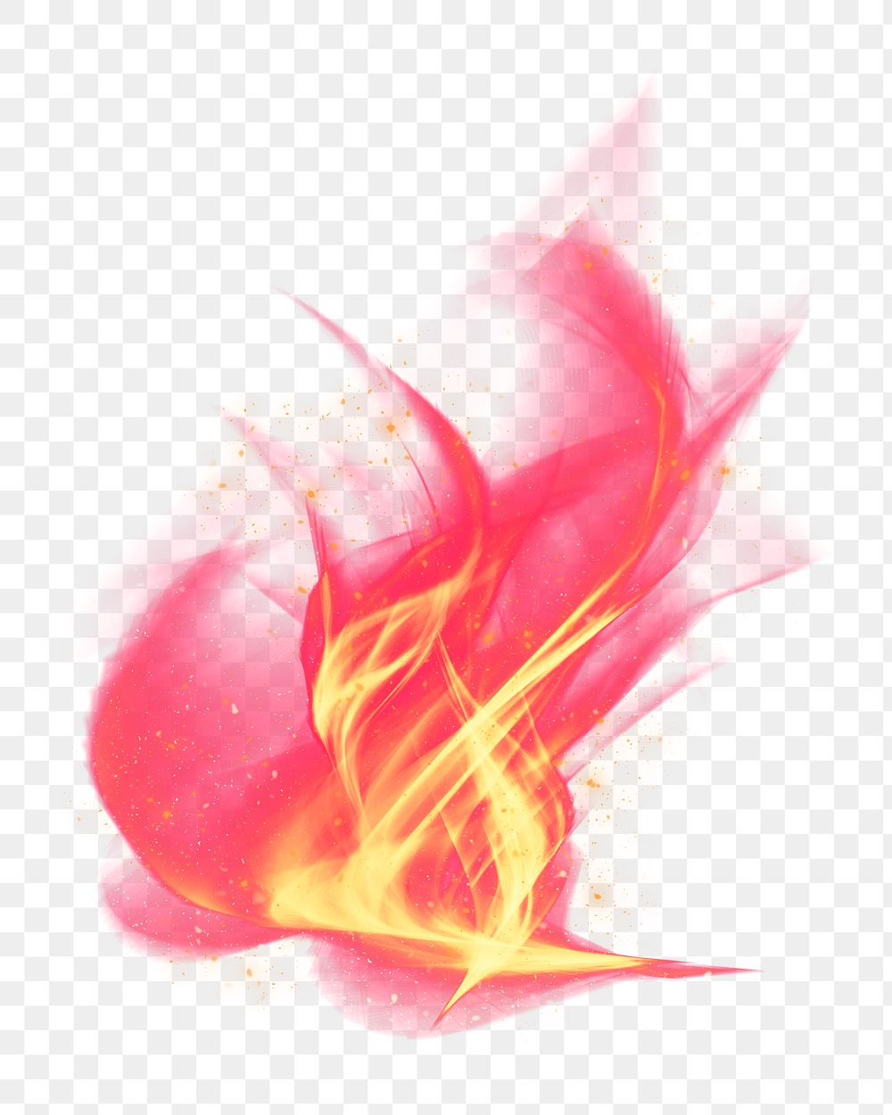 Png retro red fire flame | Premium PNG Sticker - rawpixel