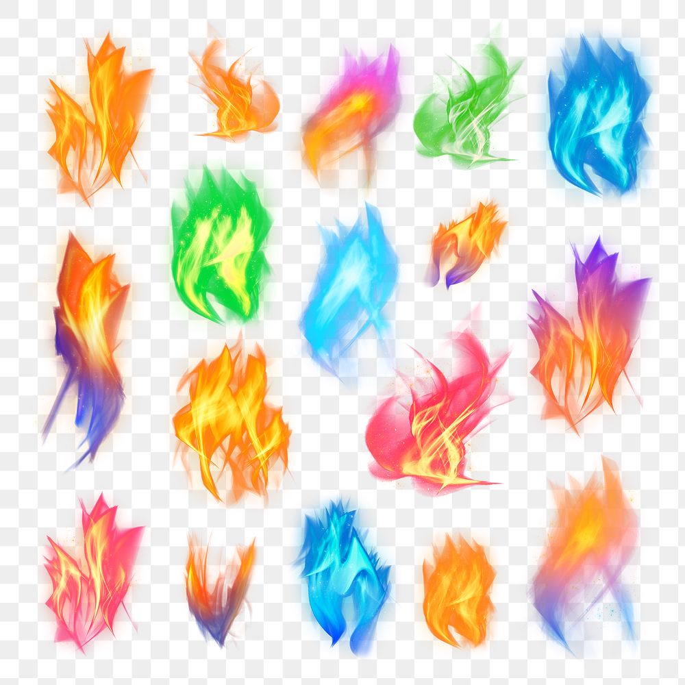 Png retro fire flame graphic | Premium PNG - rawpixel
