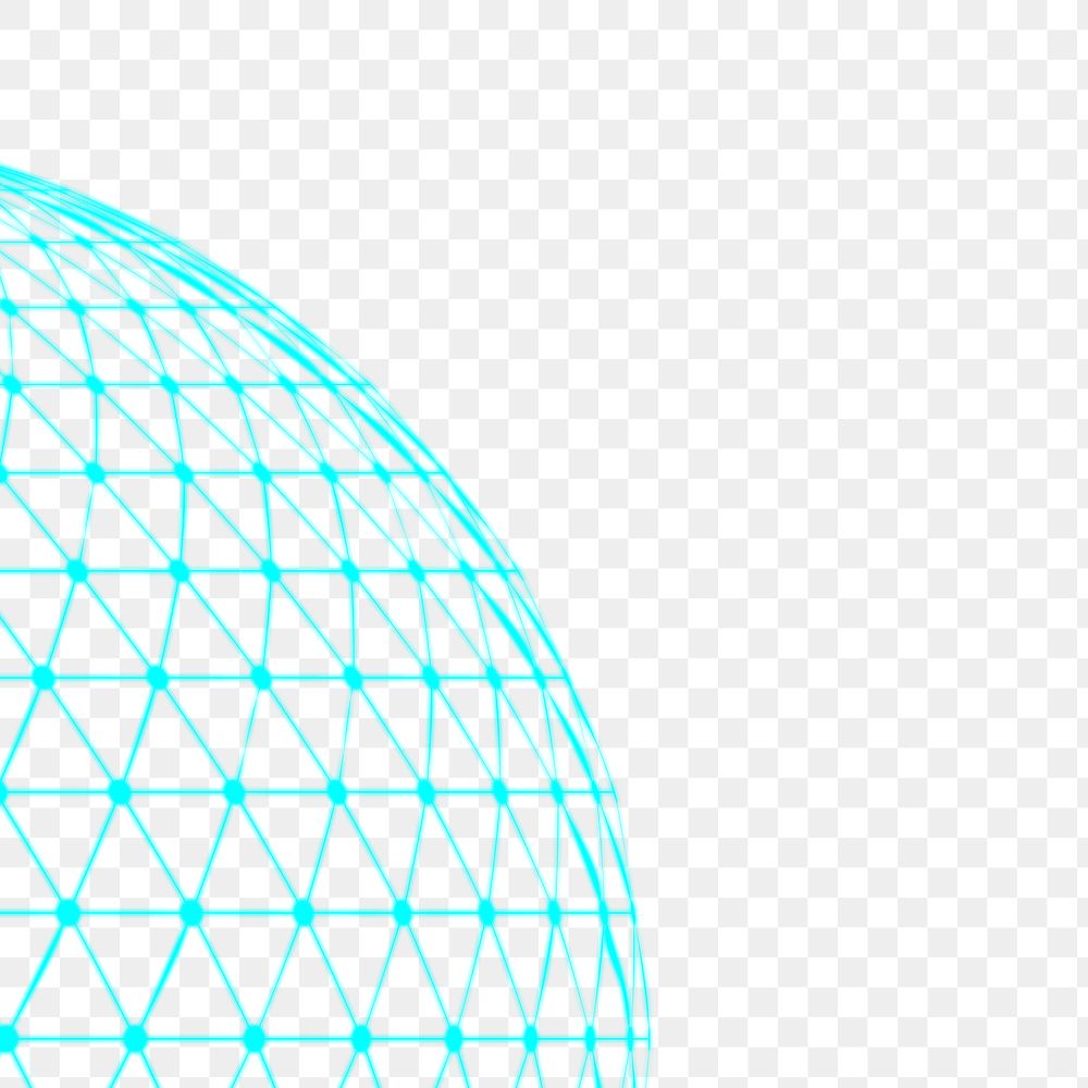 Blue globe png digital grid | Free PNG - rawpixel