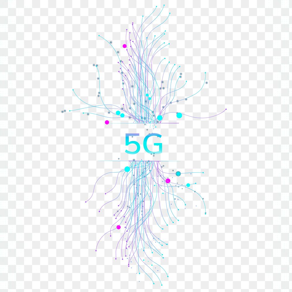 Particle data dots png 5G | Free PNG - rawpixel