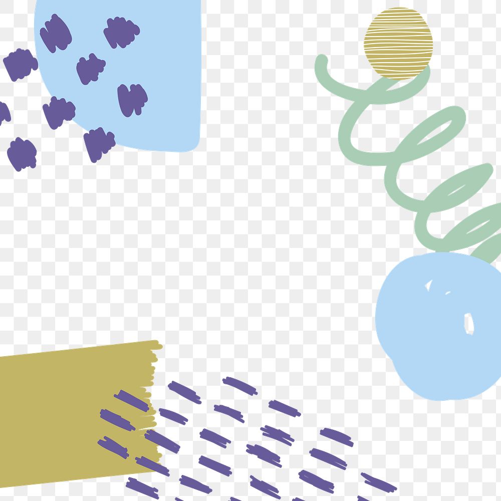 Scandinavian mid century border png | Free PNG Sticker - rawpixel