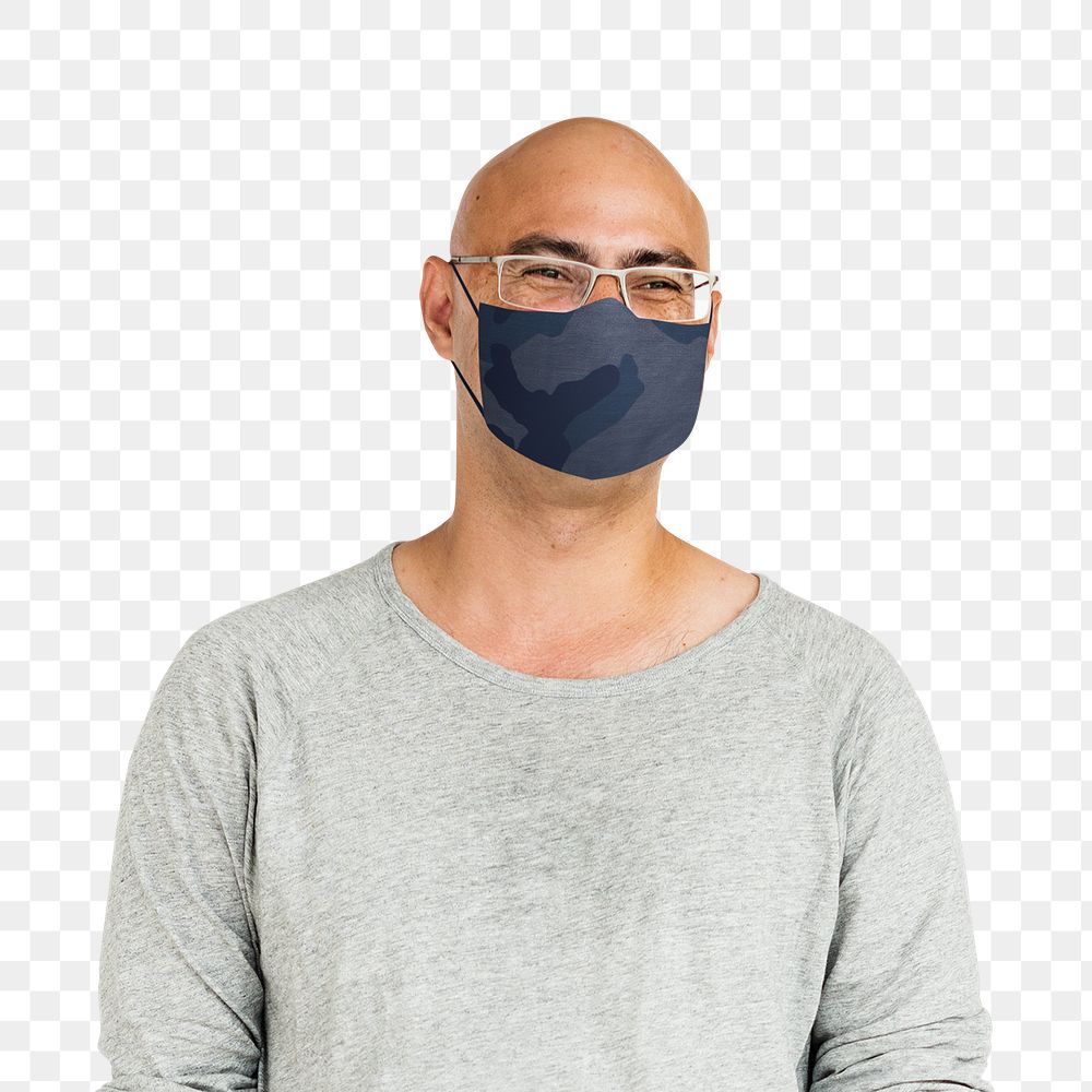 Man png wearing face mask | Free PNG Sticker - rawpixel