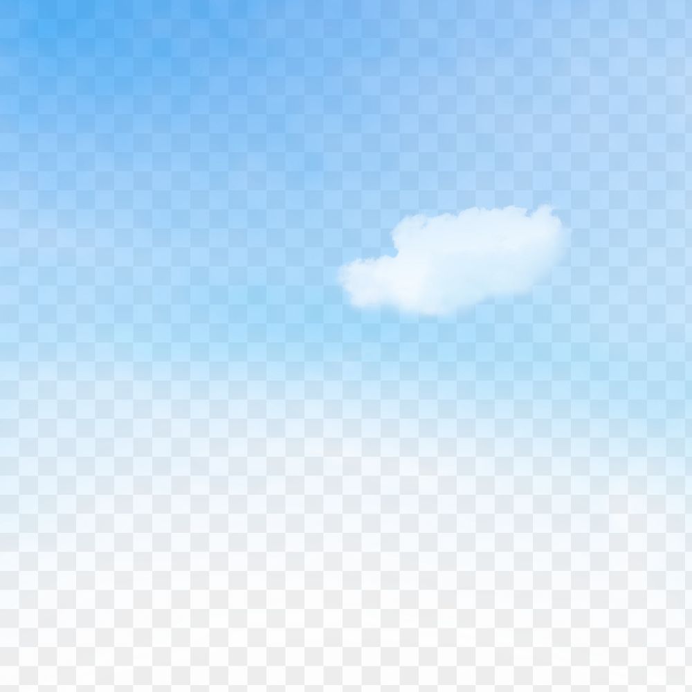 Sky png on transparent blue | Free PNG - rawpixel