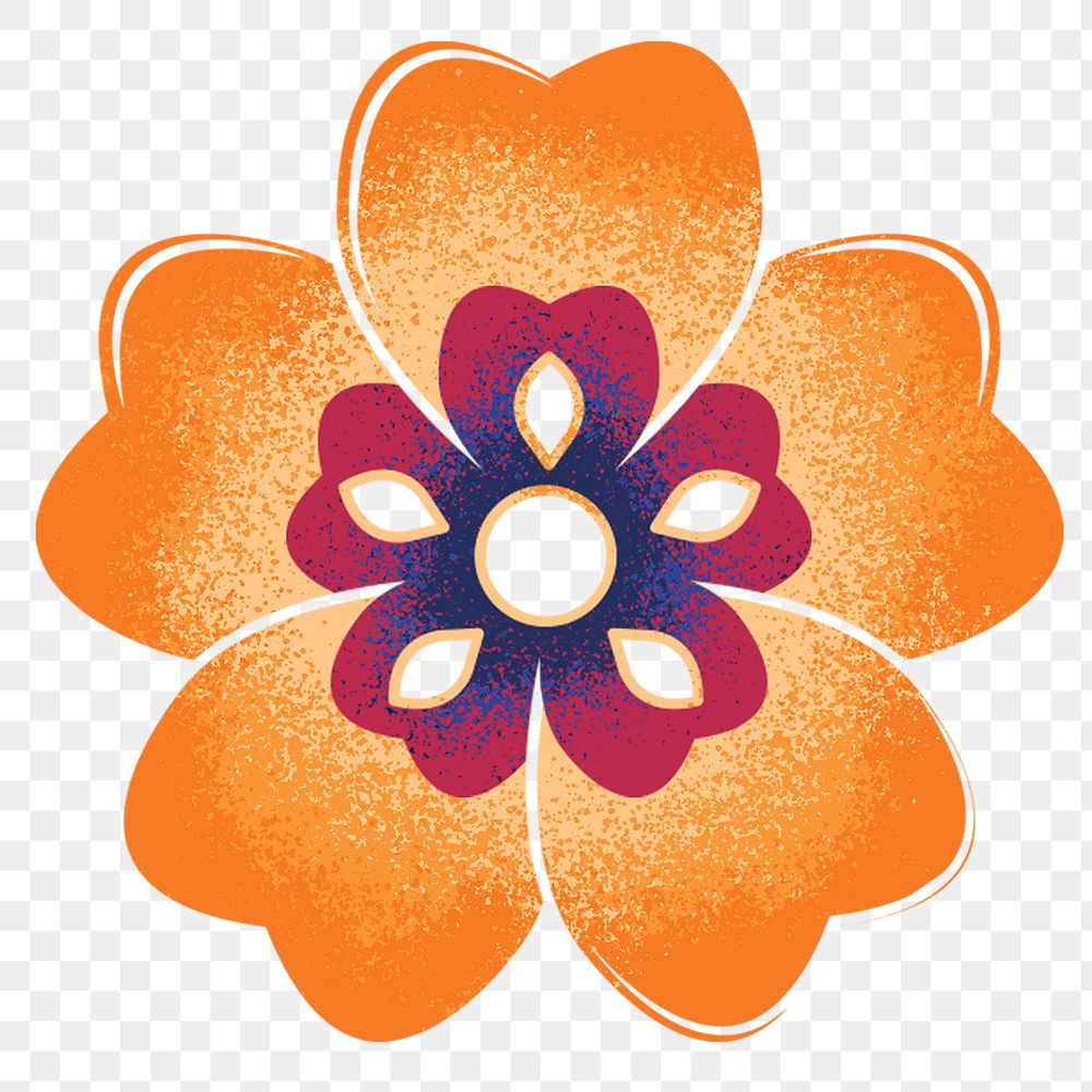 Mexican ethnic flower png sticker | Free PNG Sticker - rawpixel