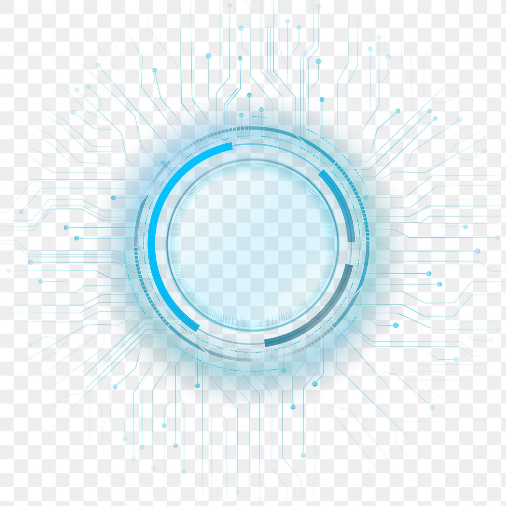 Digital circle circuit background png | Premium PNG - rawpixel
