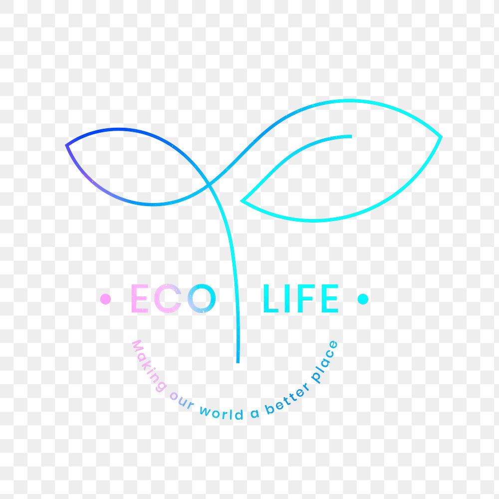 Eco life environmental logo png | Free PNG Sticker - rawpixel