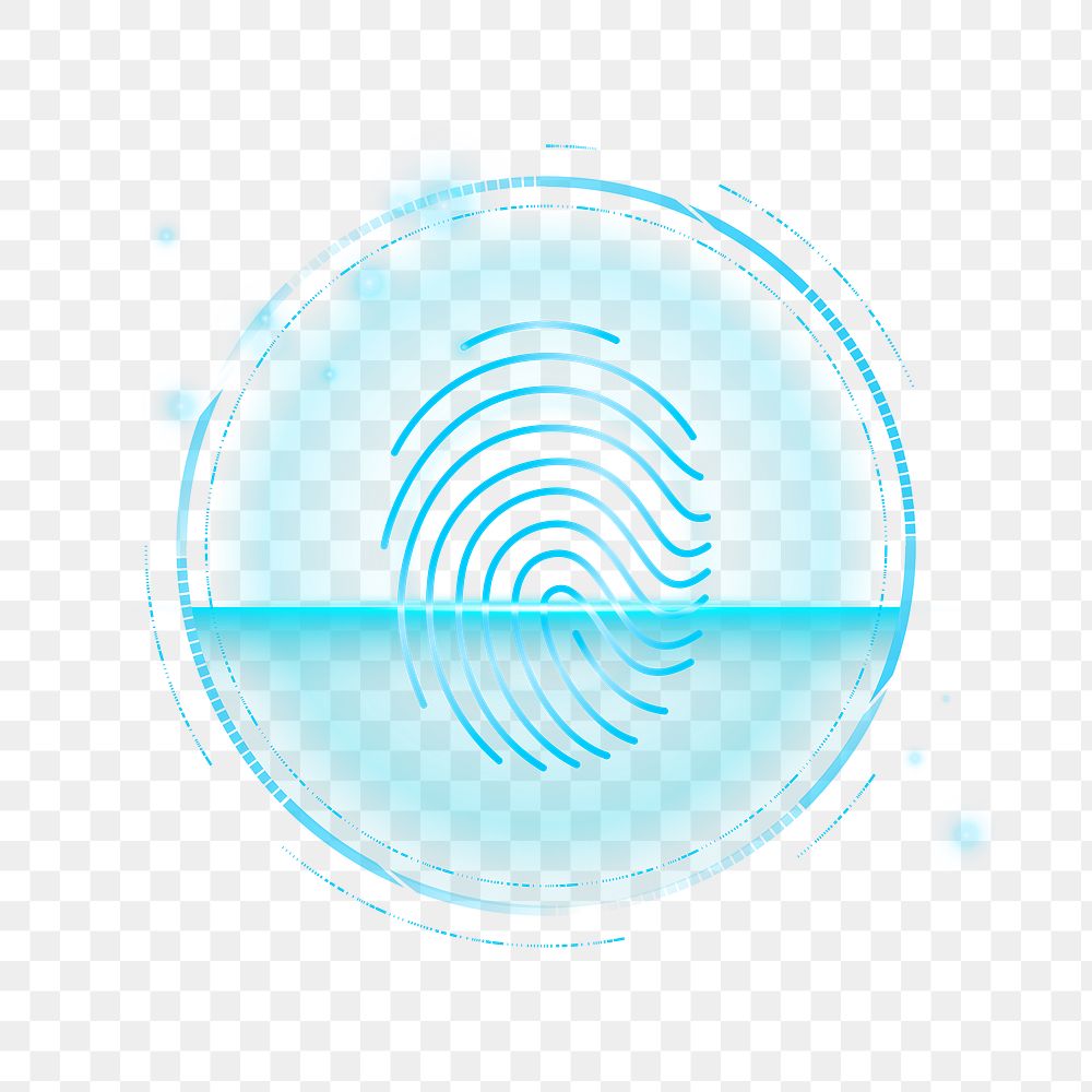Fingerprint biometric scan png cyber | Premium PNG Sticker - rawpixel