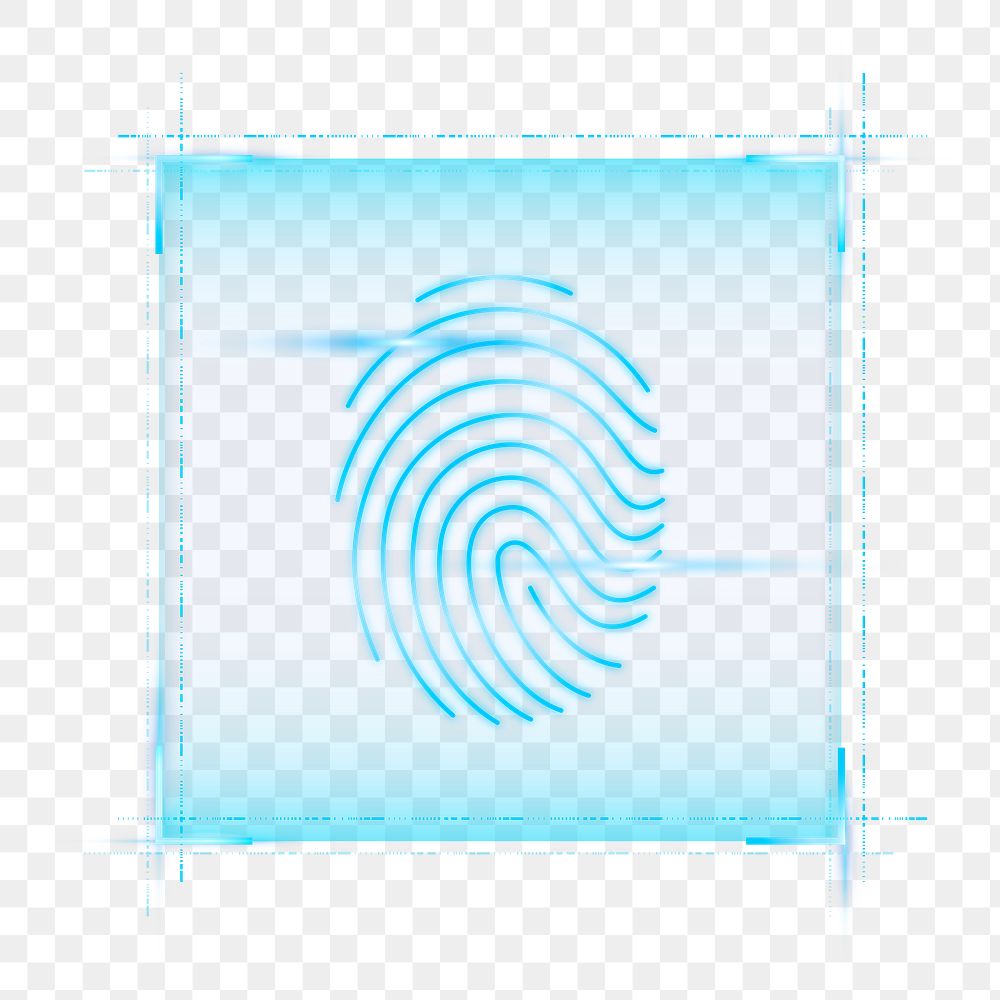 Fingerprint biometric scan png cyber | Free PNG Sticker - rawpixel