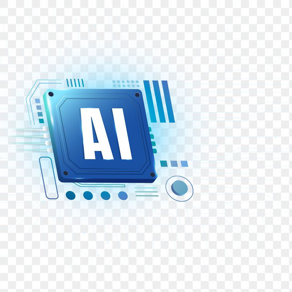 AI technology microchip background png | Premium PNG - rawpixel