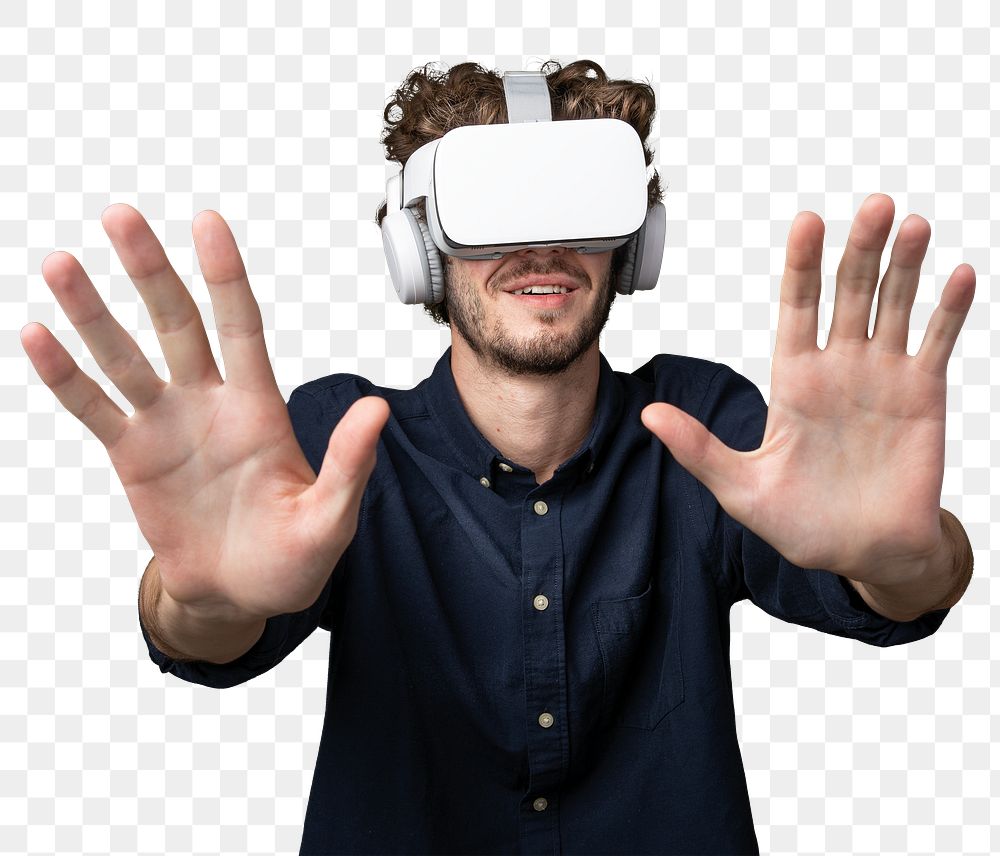 Young man using a VR | Free PNG Sticker - rawpixel Young man using a VR | Free PNG Sticker - rawpixel