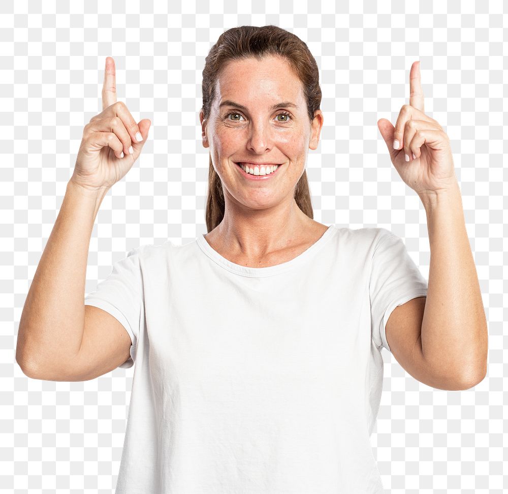 Female presenter png mockup pointing | Free PNG Sticker - rawpixel