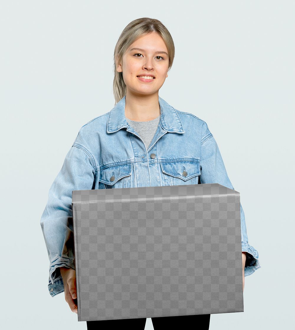Cardboard moving box png mockup | Free PNG - rawpixel
